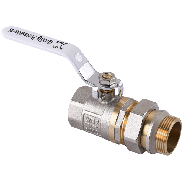 Кран шаровый прямой с американкой Q Professional QP003 PN40 1 1/4 ...