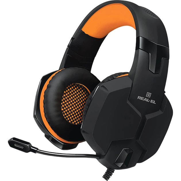 Игровые наушники REAL-EL GDX-7700 Surround 7.1 Black/Orange ...