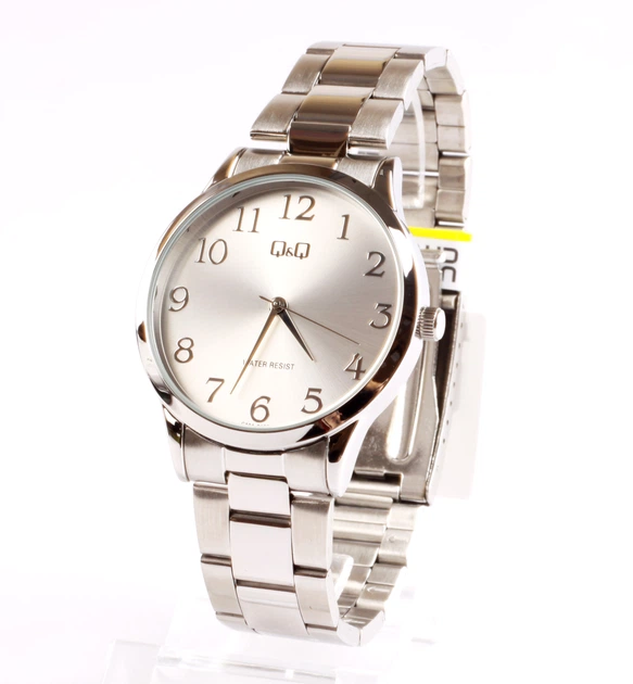 Часы наручные Q&Q C10A-015PY в серебристом цвете. – фото, отзывы, характеристики в интернет ...
