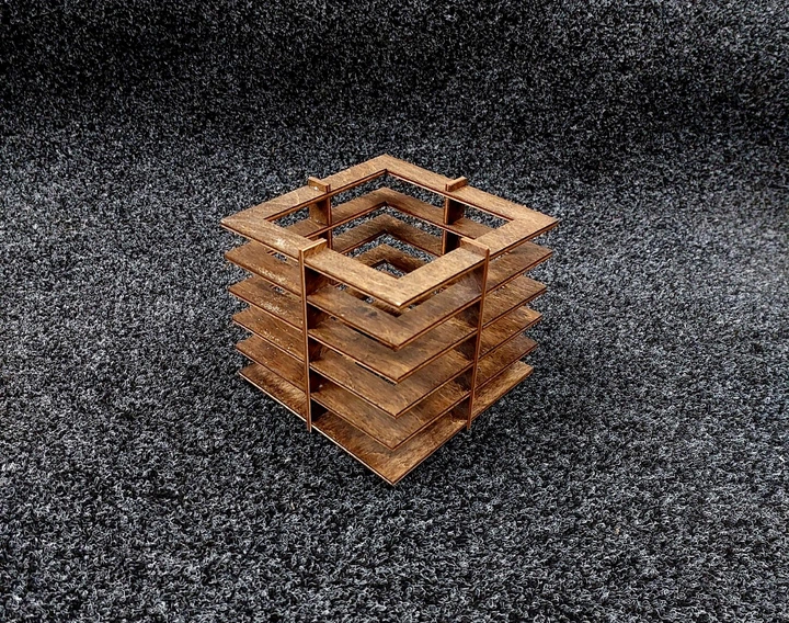 Плафон дерев'яний квадратний П013 Е27 Коричневий – фото, відгуки ...