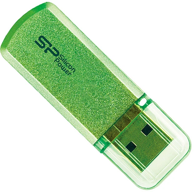 Флеш память USB Silicon Power Helios 101 32GB USB 2.0 Green (SP032GBUF2101V1N) – фото, отзывы ...
