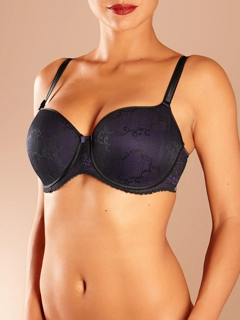 Бюстгальтер с Уплотнённой чашкой Chantelle 2566 RR-noir violet 70E фиолетовый – Брендовая одежда ...