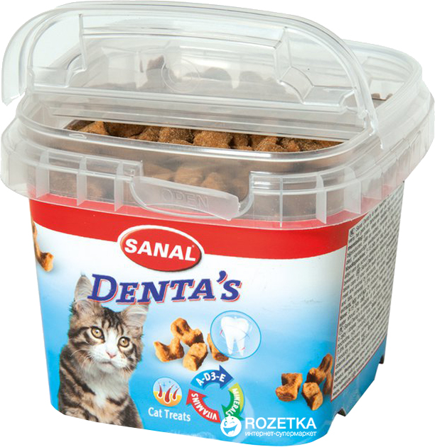 Лакомство для кошек Sanal Cat Denta Bites 75 г (8711908157308) – в ...