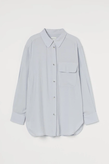 Сорочка H&M XS світло-блакитний 2706987972 – Брендовий одяг | ROZETKA