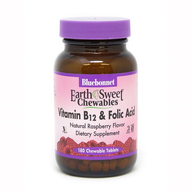 Витамины и минералы Bluebonnet Earth Sweet Chewables Vitamin В12 and ...