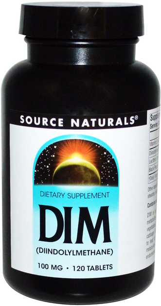 DIM Source Naturals DIM 100 мг 120 таблеток (021078015673) – фото ...