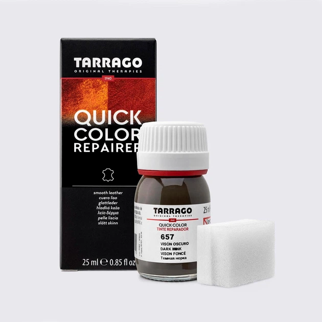 Краска для кожи Tarrago Quick Color 25 мл темно-серый – Оригинальная ...