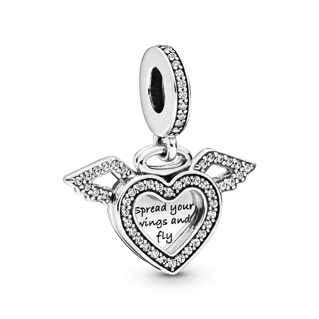 Серебряный шарм Пандора "Сердце Ангела" 798485C01. от продавца ...