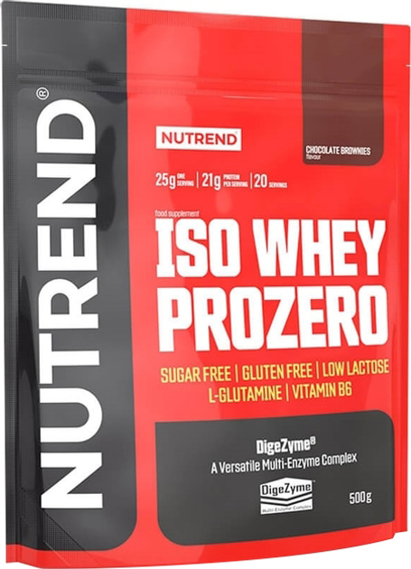 Протеин Nutrend ISO WHEY PROZERO 500 г Клубничный чизкейк ...