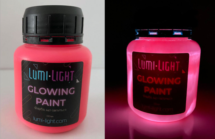 Краска светящаяся в темноте для дорожной разметки Lumi-Light 100 мл ...