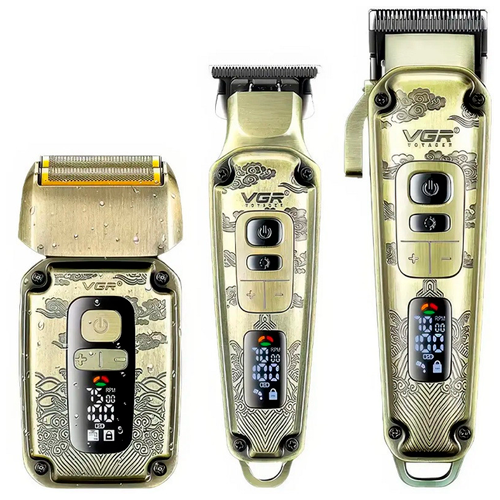 Набор VGR 3 в 1 V-642 аккумуляторная машинка для стрижки, триммер и электробритва – фото, отзывы ...