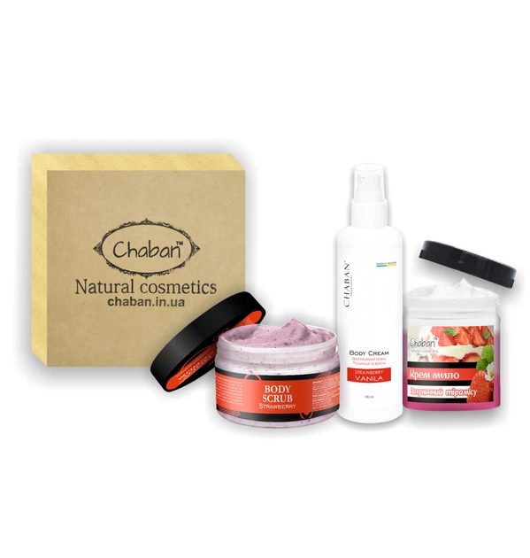 Подарунковий набір Chaban Natural Cosmetics Beauty Box Chaban №8 Полуничний душ від продавця ...