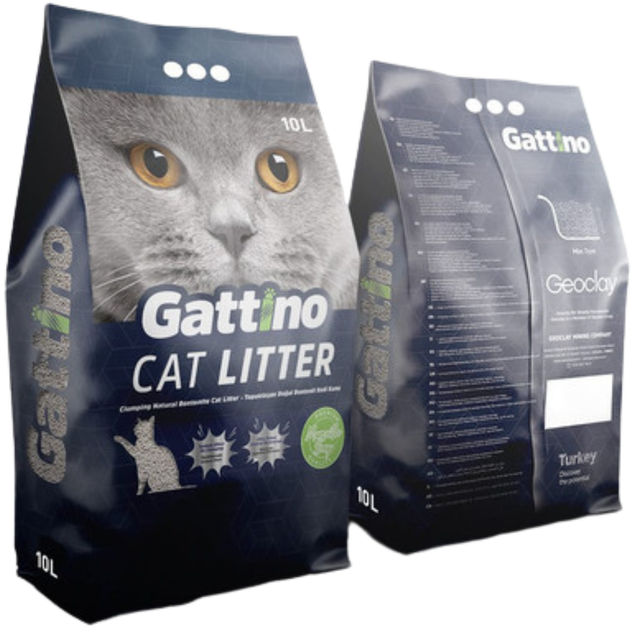 Наполнитель для кошачьего туалета GATTINO комкующий бентонитовый ...
