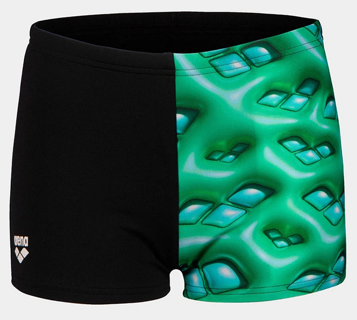Плавки детские Arena Foam Swim Short 140 СM чорний, зелений, бірюзовий ...