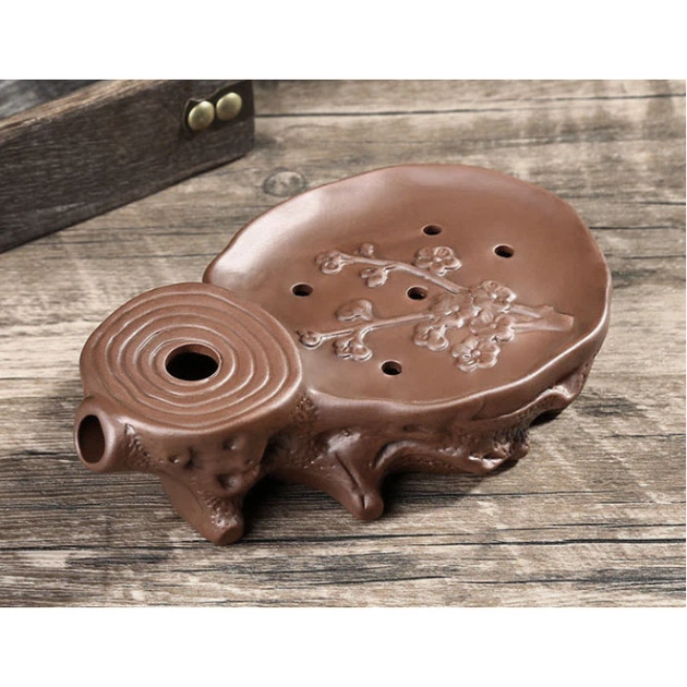 Столик керамический для чайной церемонии Чабань Ветка сакуры коричневый ...