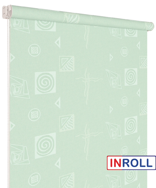 Ролета тканевая INROLL Есо-Mini Plus 97,5х165 см Ikea Салатовый 2073 ...
