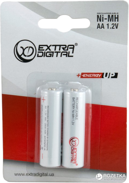 Аккумулятор Extradigital Energy Up Aa 2500 мАч Ni Mh 2 шт Aae1839