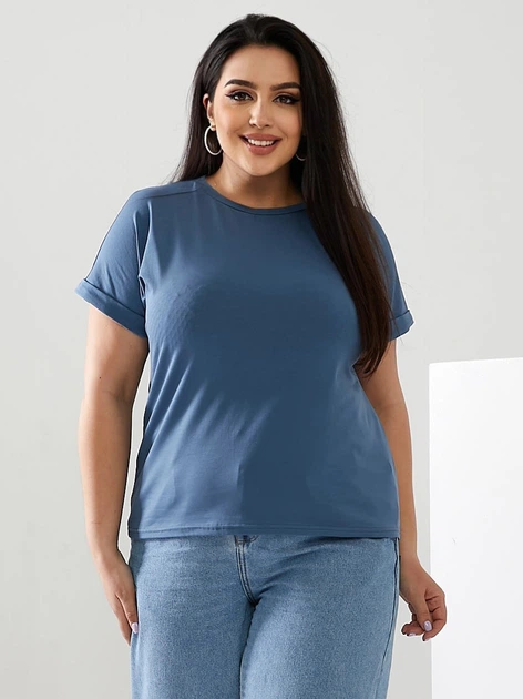 Футболка жіноча ELFBERG 6020 48-50 Джинсова (2000000693781_ELF ...