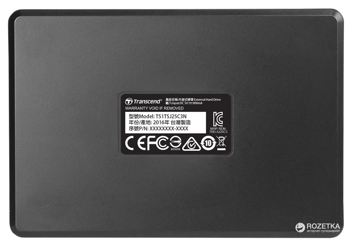 Жорсткий диск Transcend StoreJet 25C3 1TB 5400rpm TS1TSJ25C3N 2.5" USB ...