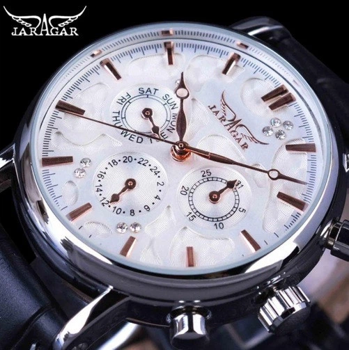 Мужские наручные механические часы Jaragar Оригинал Store Белый – фото, отзывы, характеристики в ...