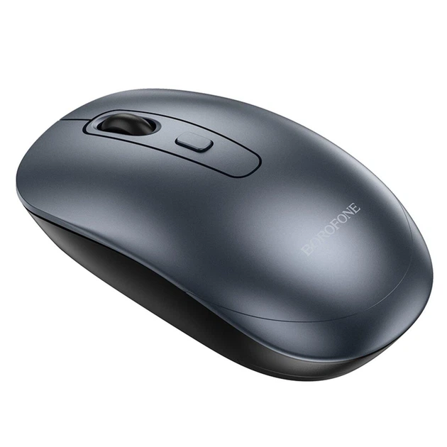 Миша BOROFONE BG13 Winner 2.4G business wireless mouse Black Metal Gray ...