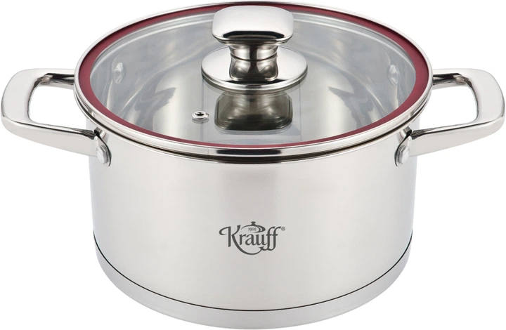 Каструля Krauff Prime Chef зі скляною кришкою нержавіюча сталь 18 см 2. ...