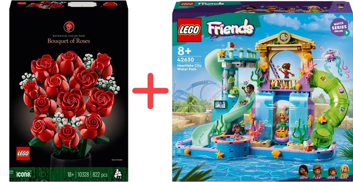 Набор конструкторов LEGO Botanicals Букет роз 822 деталей + Friends ...