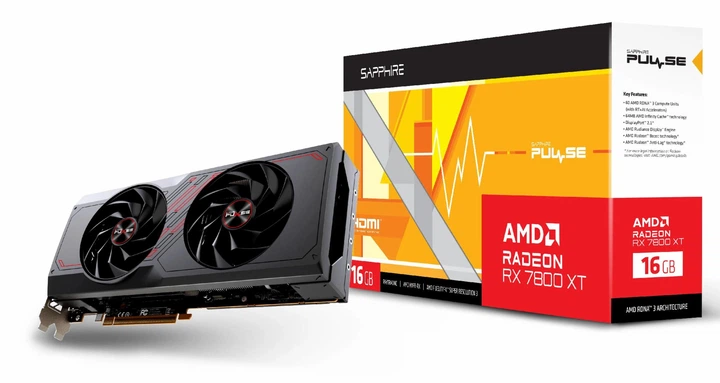 Відеокарта Sapphire PULSE Radeon RX 7800 XT 16GB GDDR6 256bit FSR ...