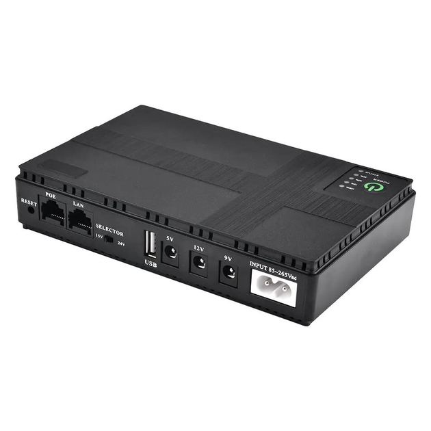 Бесперебойник с аккумулятором для роутера 5V, 9V, 12V, UPS DC1018P ...