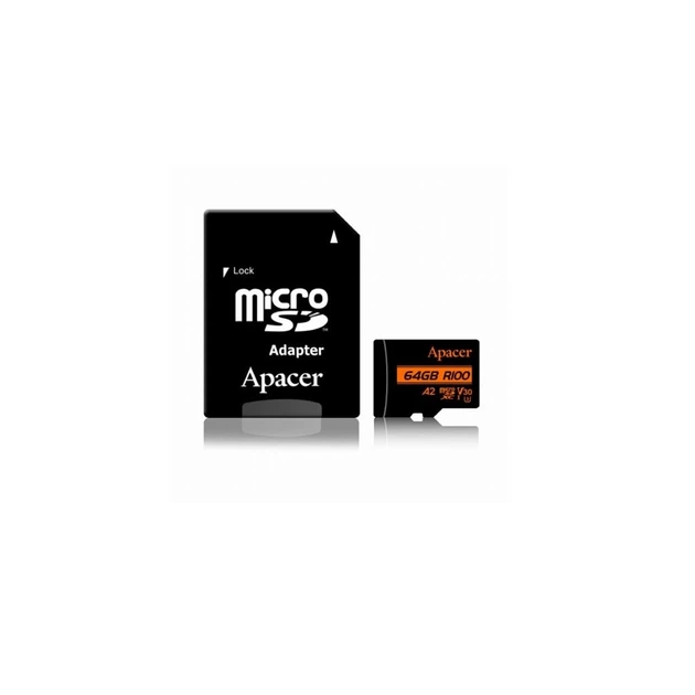 Карта пам'яті Apacer 64GB microSD class 10 UHS-I U3 (AP64GMCSX10U8-R ...