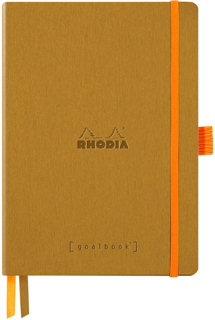 Блокнот Rhodia Rhodiarama Goalbook Softcover A5 с золотым крапом ...