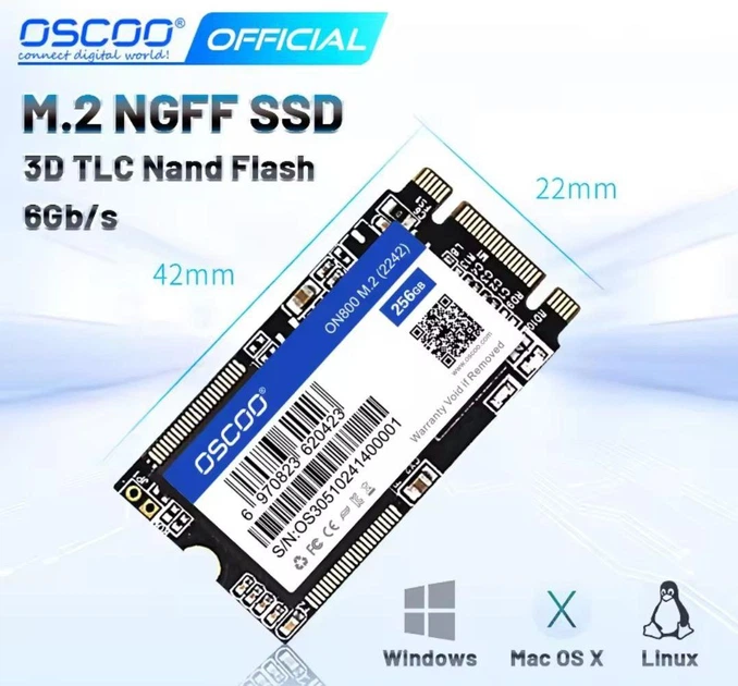 SSD 256Gb M.2 2242 NGFF OSCOO ON800 – фото, отзывы, характеристики в ...