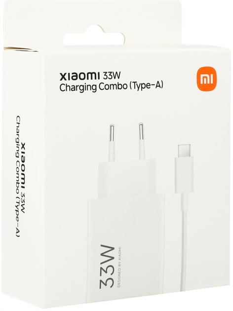 Мережевий зарядний пристрій Xiaomi 33W Travel Charger Combo + кабель ...