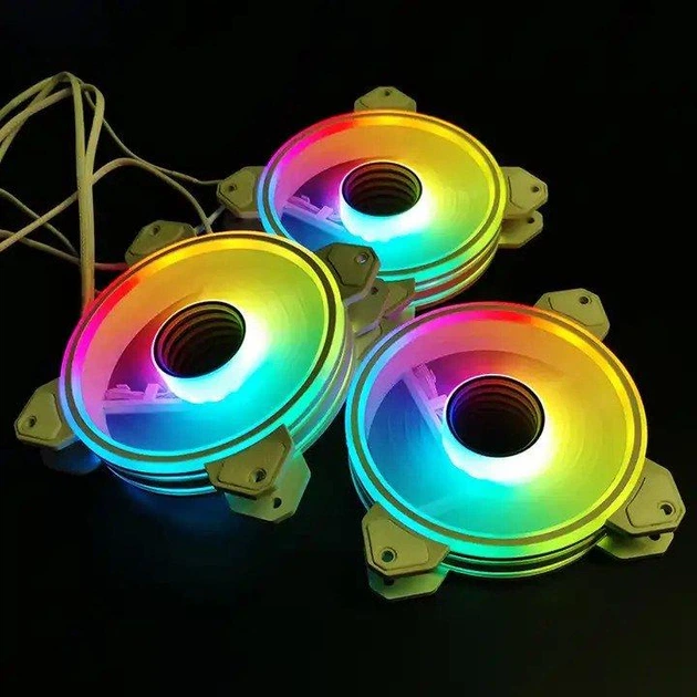 Вентилятор Coolmoon 120мм ARGB White CM-WF1-W Кулер для корпуса – фото ...