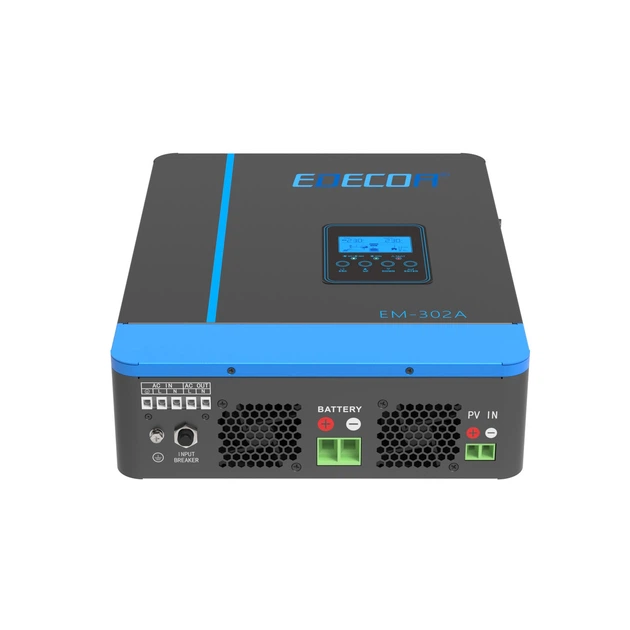 Інвертор Edecoa 24 В 3000 Вт гібридний сонячний (безперебійник 3,2 кВт, UPS, ДБЖ) Hybrid Solar ...