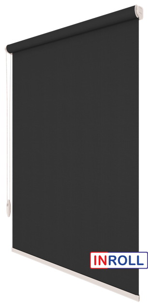 Ролета тканевая INROLL Есо-Standart 150х185 см BO Berlin Черный 305 ...