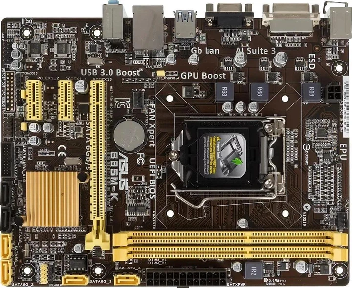 Материнская плата ASUS B85M-K (s1150, B85, PCI-Ex16) OEM Bulk – фото, отзывы, характеристики в ...