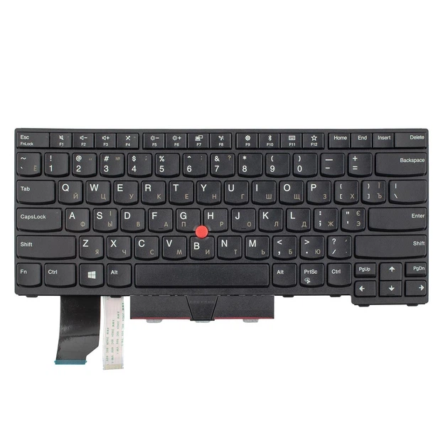 Клавиатура для Lenovo ThinkPad L14, RU/UA, (Black, TrackPoint ...