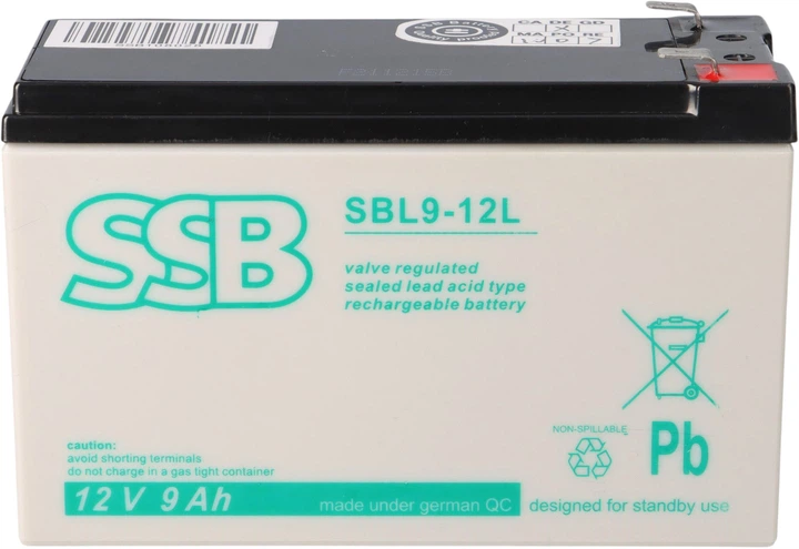Акумуляторна батарея SSB 12V 9Ah (SBL 9-12L) – фото, відгуки, характеристики в інтернет-магазині ...