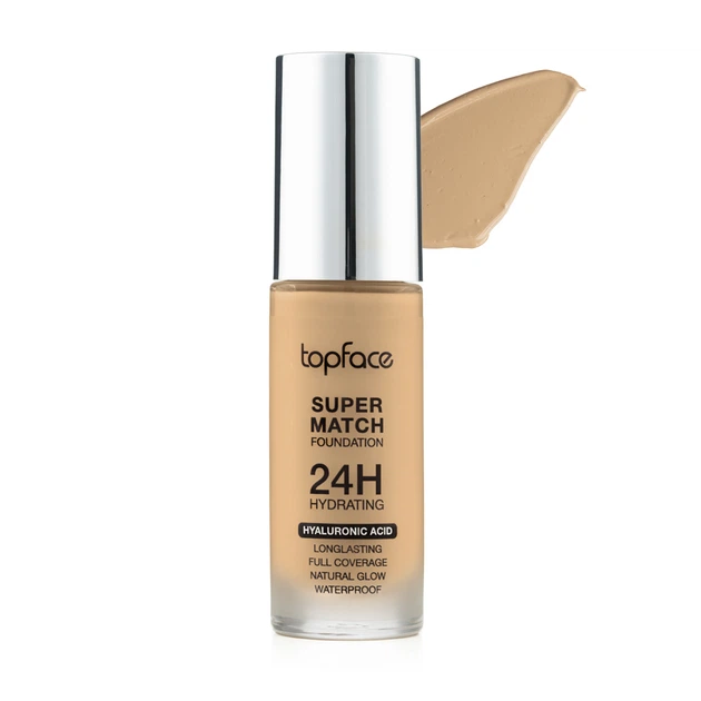 Тональний крем TopFace Super Match 24H Foundation, 008 - Biscuit, 30 мл (8681217253179) – купить ...