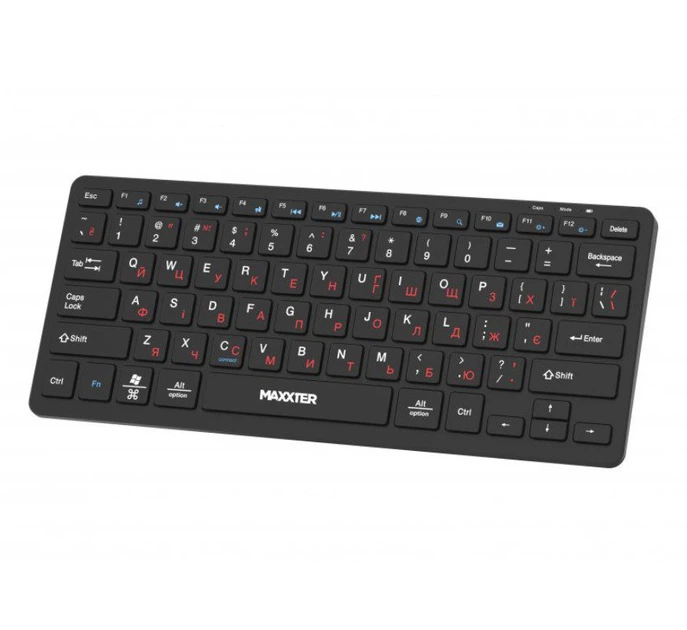 Клавиатура беспроводная Maxxter KBWC01B 2.4G Wireless Black – фото, відгуки, характеристики в ...