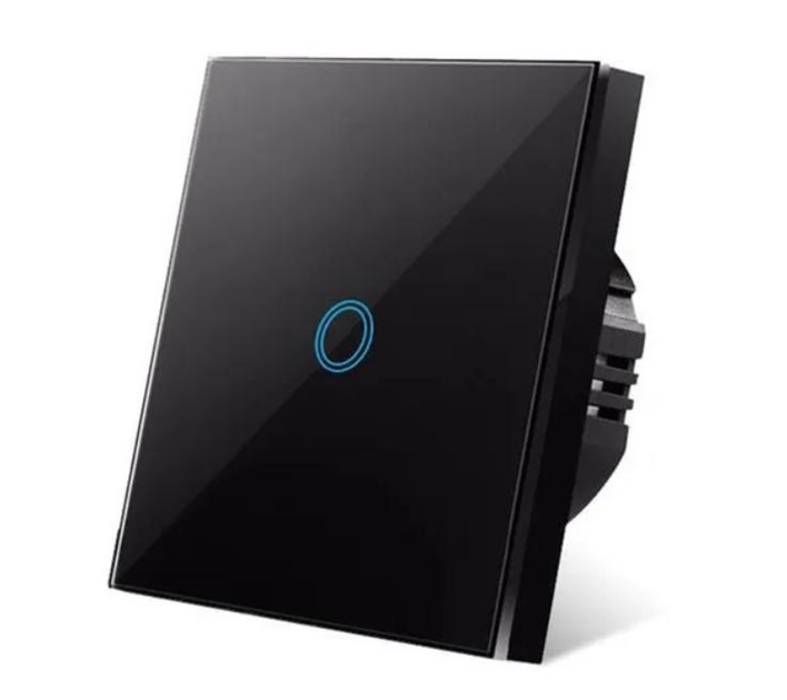 Сенсорный выключатель света Switch черный одинарный фото отзывы