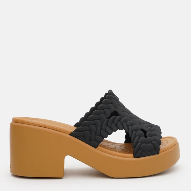 Жіночі мюлі Crocs Brooklyn Woven Slide Heel Blk 209979-001 41-42 (W10 ...