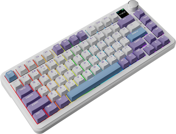 Клавиатура беспроводная Ajazz AK820 MAX Magnetic switches Purple RGB ...