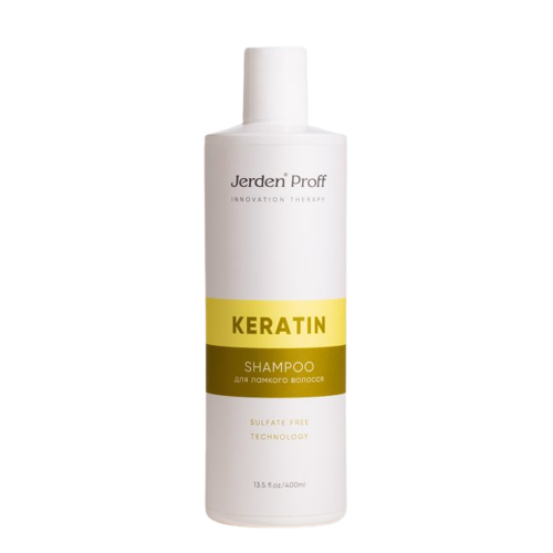 Шампунь для волосся бессульфатний з кератином Jerden Proff Sulfate Free Shampoo 400 мл (20680WB ...