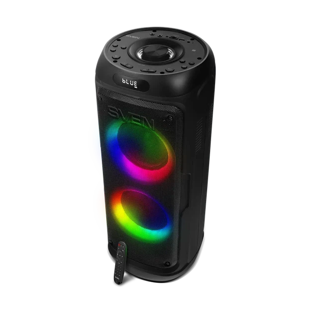 Акустическая система SVEN PS-770 Black 100Вт, TWS, bluetooth, подсветка, FM – фото, отзывы ...