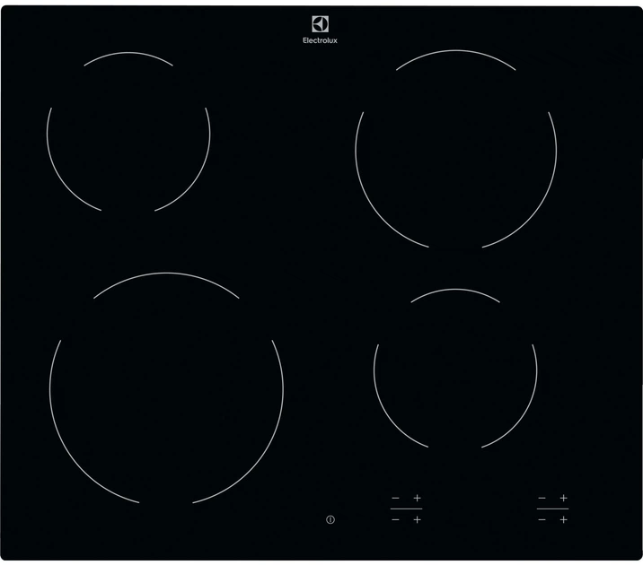 Варильна поверхня електрична Electrolux EHF6240IOK (склокераміка, сенс ...