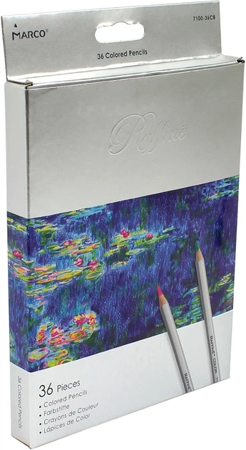 Олівці кольорові в наборі Marco Raffine картоній пенал 36 кольорів ...