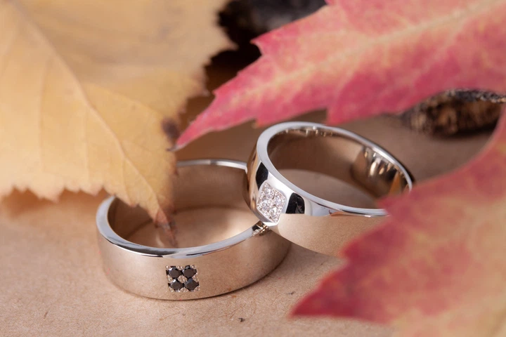 Обручальное кольцо из белого золота 16 OK-0007 от продавца: Altais Star ...