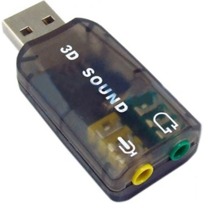 Звуковая плата Dynamode USB 6(5.1) 3D RTL dark gray (USB-SOUNDCARD2.0 ...